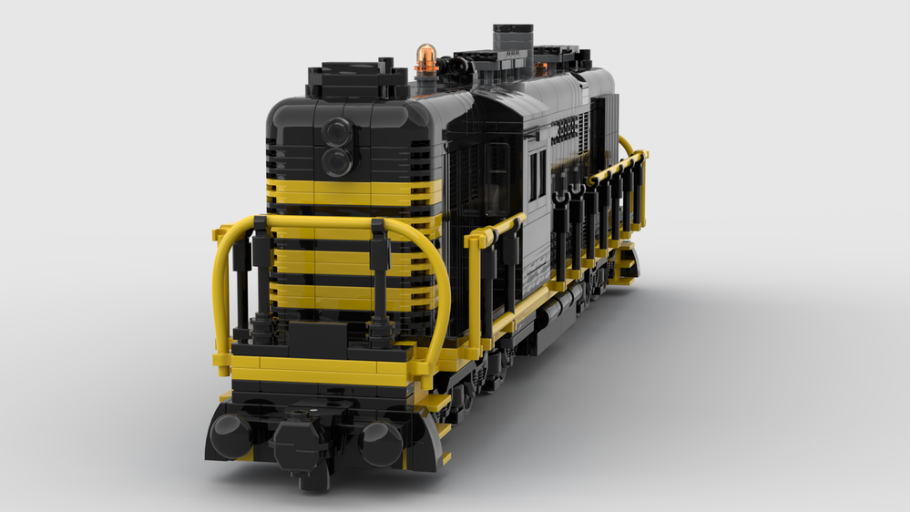 Lego Moc Diesel Locomotive Alaska Railroad Alco Mrs 1 Moc By Mimi68 Rebrickable Build