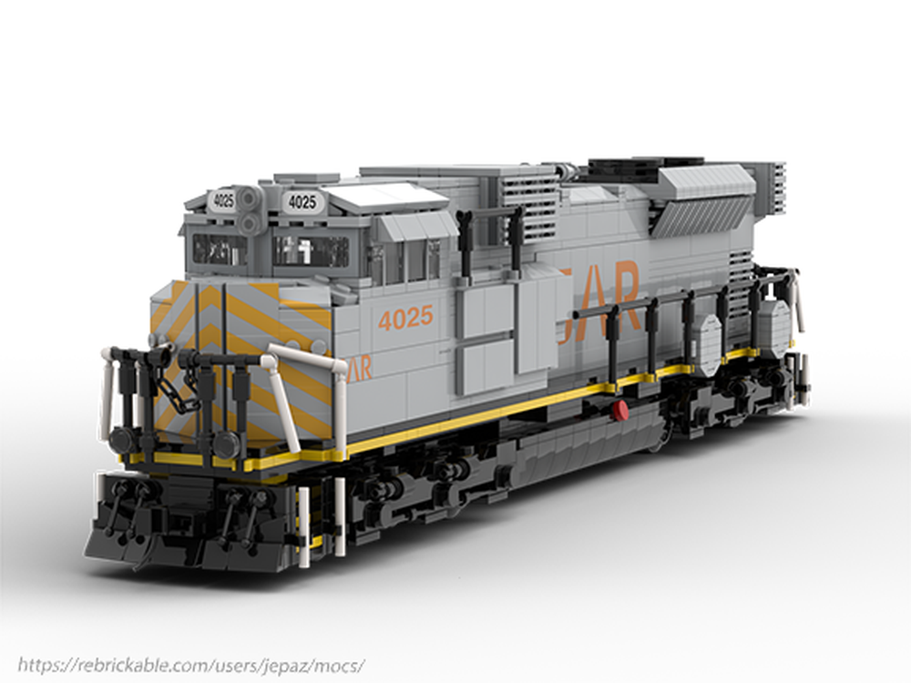 LEGO MOC Saudia Arabia Railways SAR SD70ACS by jepaz | Rebrickable ...