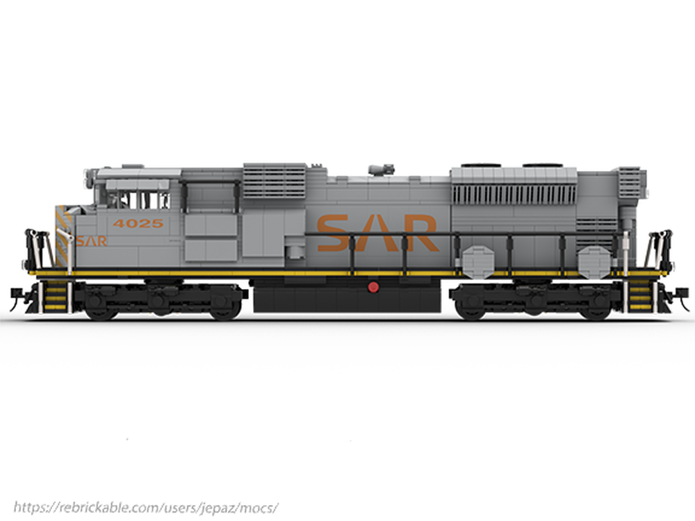 LEGO MOC Saudia Arabia Railways SAR SD70ACS by jepaz | Rebrickable ...