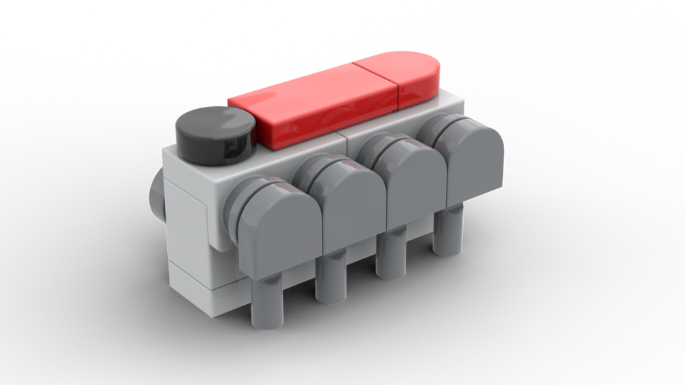 LEGO MOC Transverse Inline 4 Engine by Rocha11 | Rebrickable - Build ...