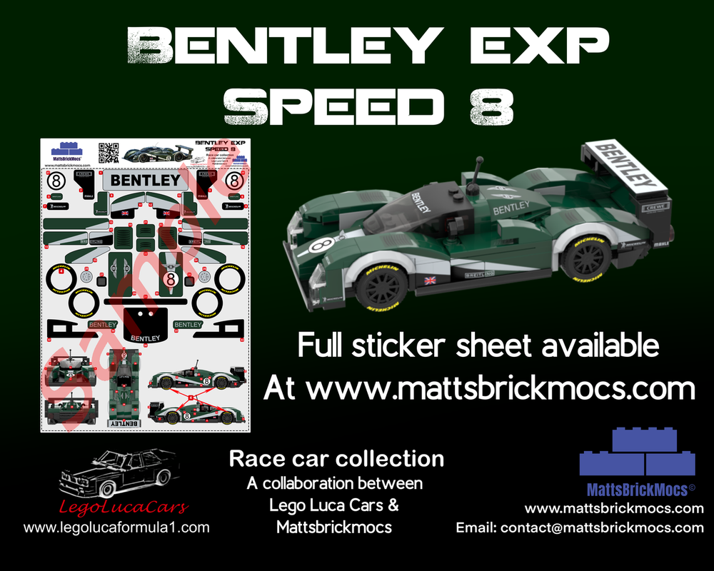 LEGO MOC Bentley EXP Speed 8 by Mattsbrickmocs | Rebrickable - Build ...