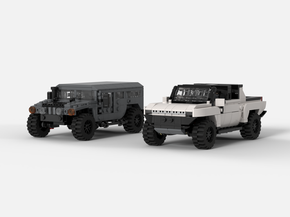 Lego Moc Gmc Hummer Ev By Dinhtuankiet Rebrickable Build With Lego