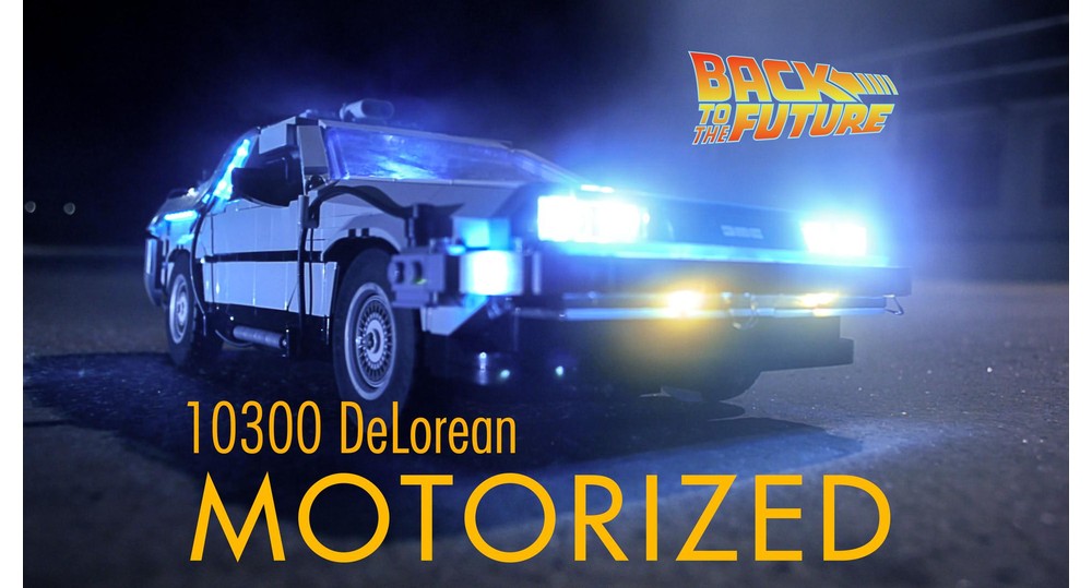 LEGO MOC DeLorean RC Mod - Motorization for 10300 Back to the Future ...