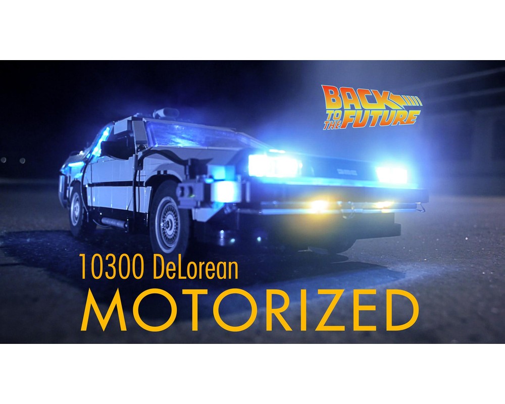 LEGO MOC DeLorean RC Mod - Motorization for 10300 Back to the Future ...
