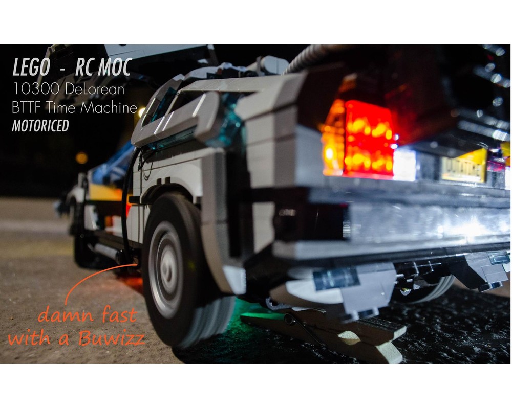 LEGO MOC DeLorean RC Mod - Motorization for 10300 Back to the Future ...