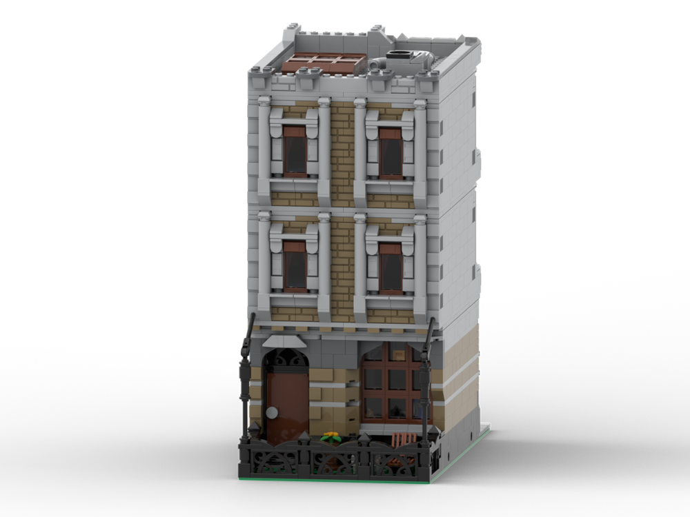 Lego Moc New York City Apartments By Huebre Rebrickable Build With Lego