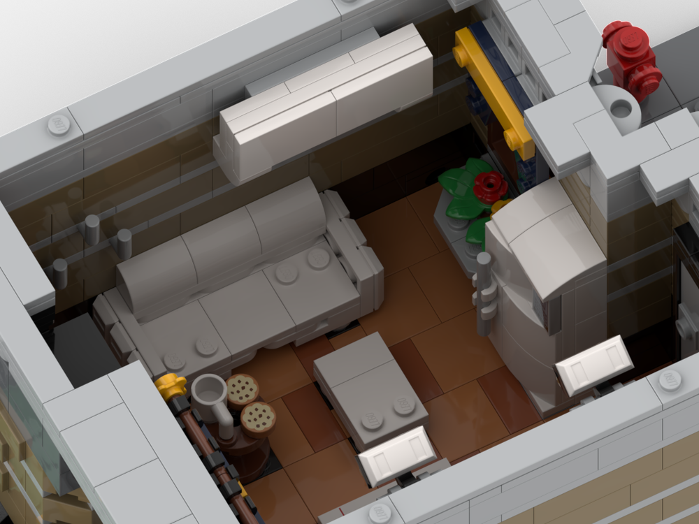 Lego Moc New York City Apartments By Huebre Rebrickable Build With Lego