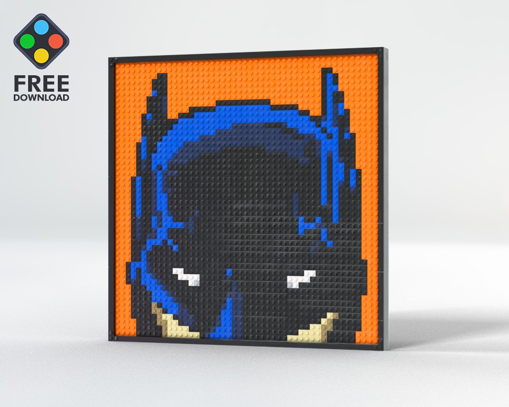 LEGO MOC Batman Brick Art Mosaic by OneBrickPony | Rebrickable - Build ...