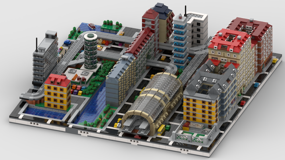 LEGO MOC-142766 Micropolis Collection 3: 16 nice fitting modules by Leo ...