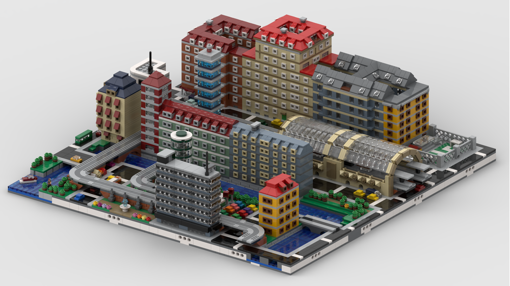 Lego Moc Micropolis Collection 3 16 Nice Fitting Modules By Leo G