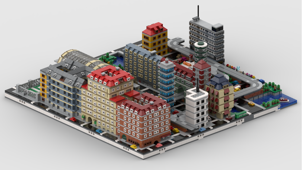 Lego Moc Micropolis Collection 3 16 Nice Fitting Modules By Leo G