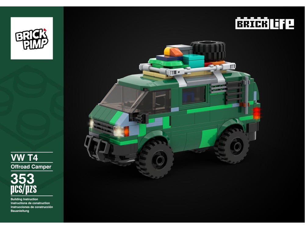 Lego Moc Vw T4 Offroad Camper By Pribri Rebrickable Build With Lego