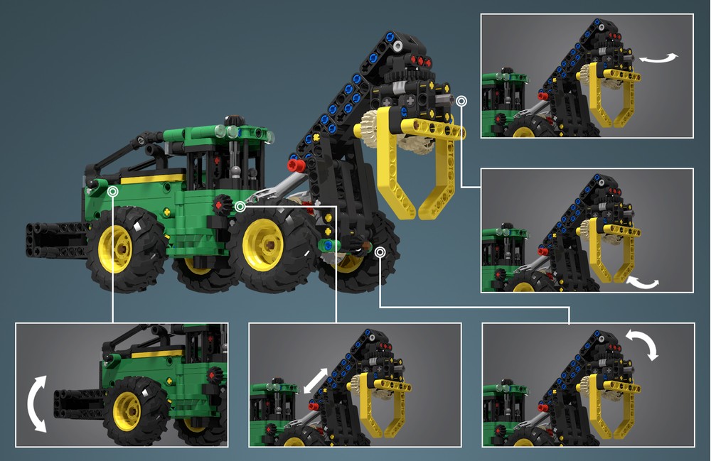 LEGO MOC Mini 42157 - John Deere 948L-II Skidder by nguyengiangoc ...