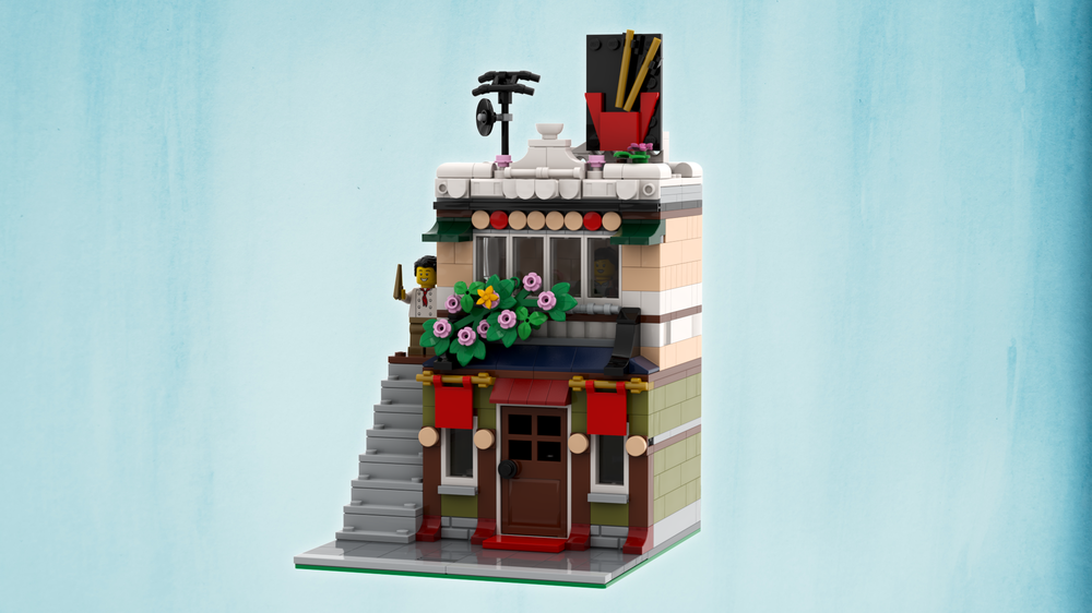 LEGO MOC Noodle Shop (31131) Modular Modification by JuliaBuilds ...