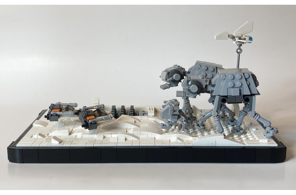 Lego Moc Hoth Diorama By Bam Mocs Rebrickable Build With Lego