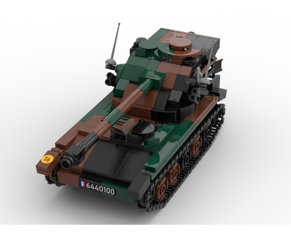 LEGO MOC AMX-13/90 light tank by gunsofbrickston | Rebrickable - Build ...