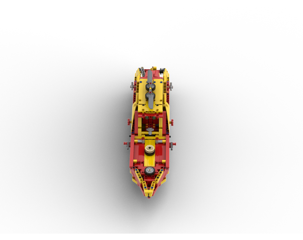 Lego Moc 42152 B Model Rescue Boat By Roelofs Creations Rebrickable