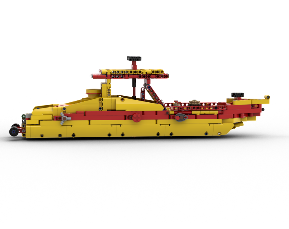 Lego Moc 42152 B Model Rescue Boat By Roelofs Creations Rebrickable