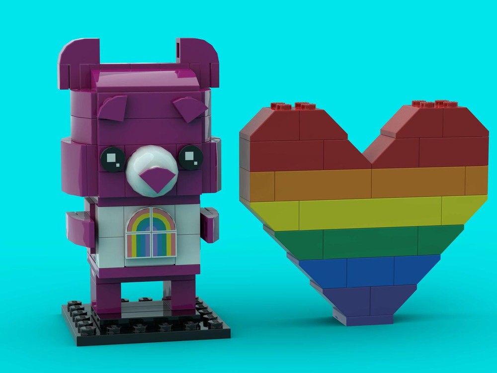 LEGO MOC Rainbow Bear by Puremadness | Rebrickable - Build with LEGO