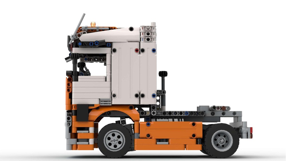 LEGO MOC 42128 Mercedes Actros manual Version with Tail-Lift Trailer by ...