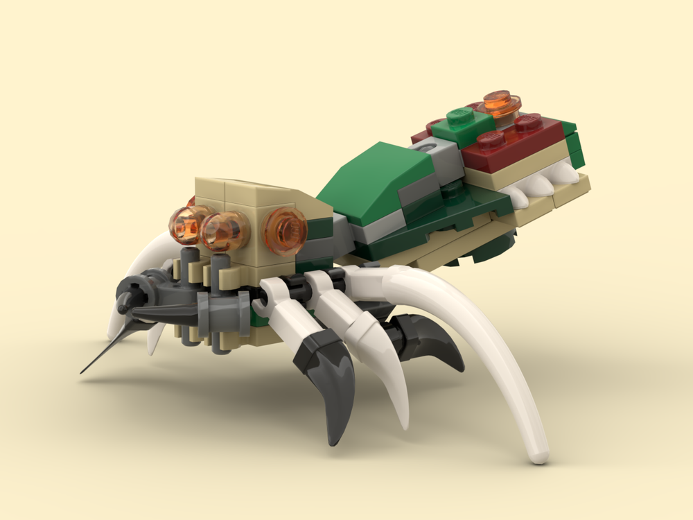Lego Moc 31058 Peacock Spider By Ambrosino Rebrickable Build With Lego