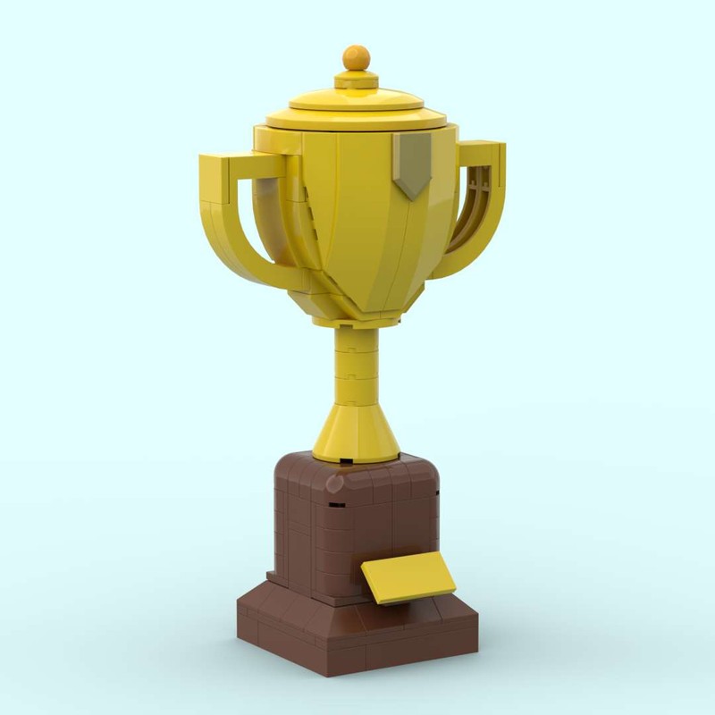 LEGO MOC Large Yellow Trophy and Stand by minibricks | Rebrickable ...