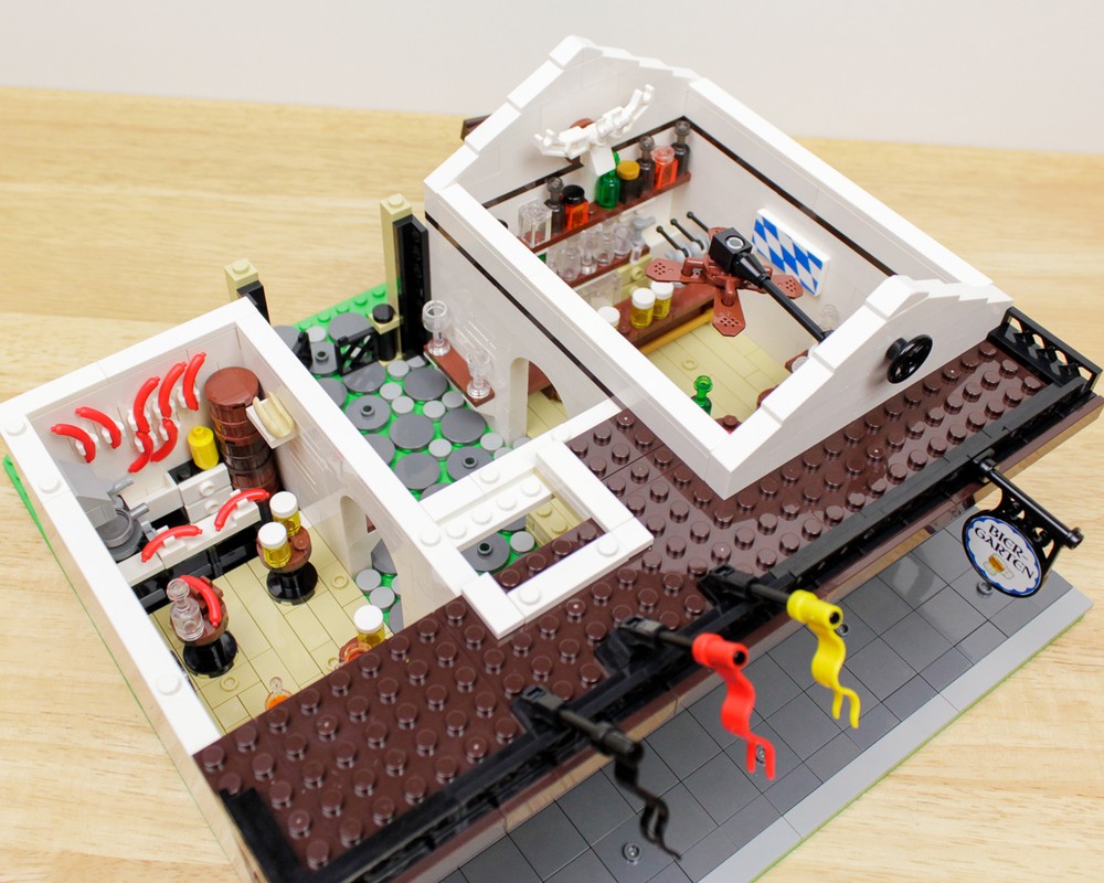 LEGO MOC Beer Garden by Stonewall Bricks | Rebrickable - Build with LEGO