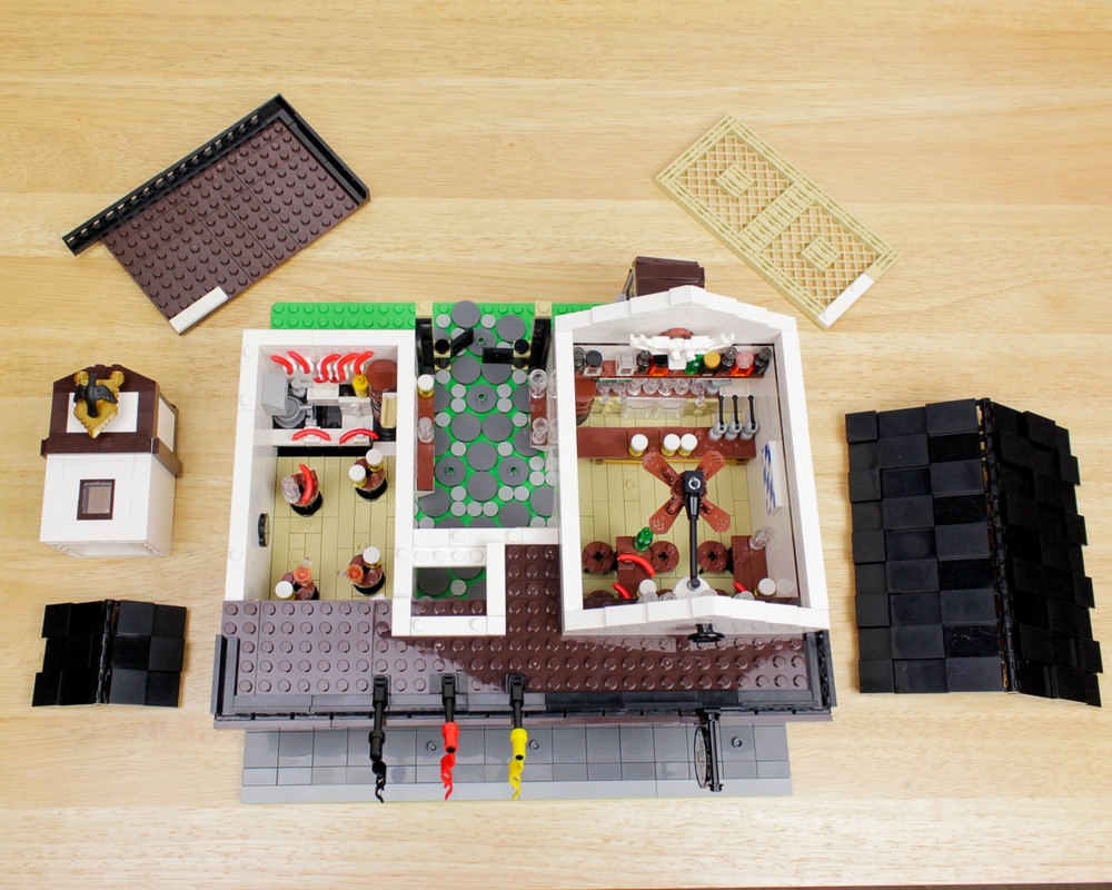 LEGO MOC Beer Garden by Stonewall Bricks | Rebrickable - Build with LEGO