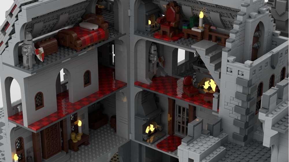 LEGO MOC-143001 Red Lions Castle II by sir_wesley86 | Rebrickable ...
