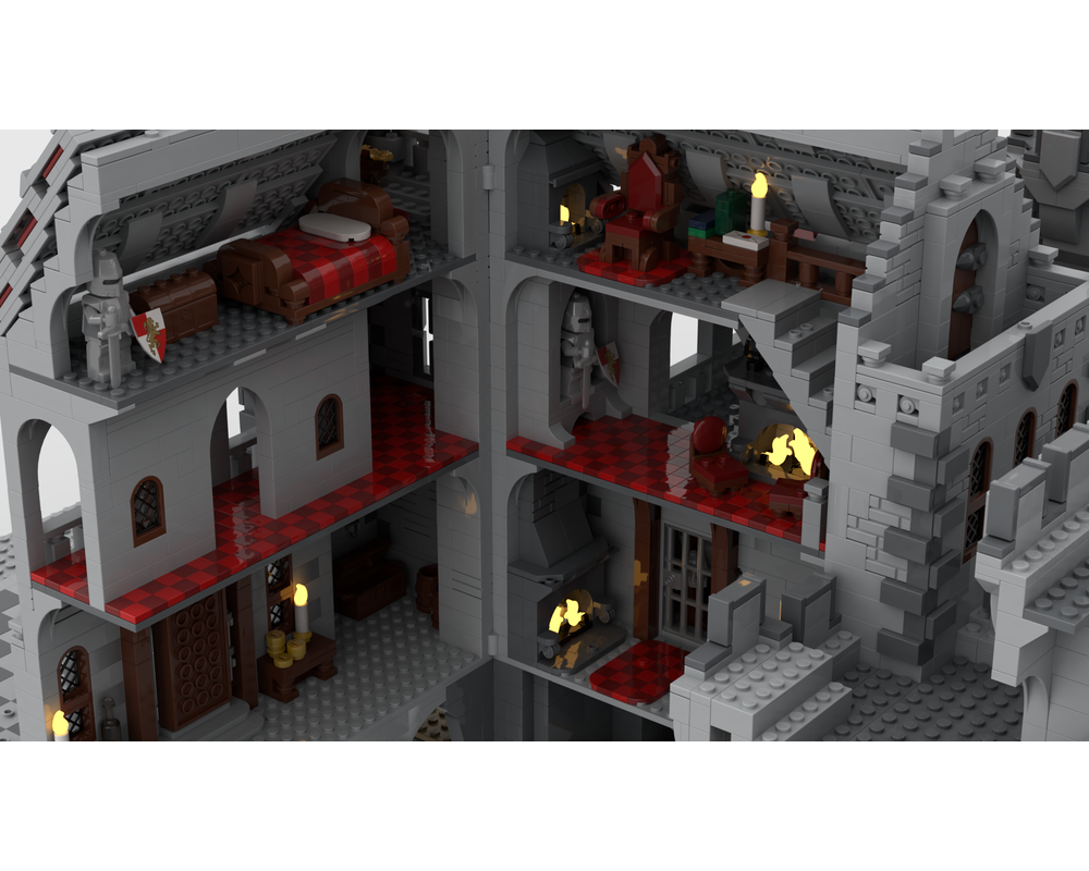 LEGO MOC Red Lions Castle II by sir_wesley86 | Rebrickable - Build with ...