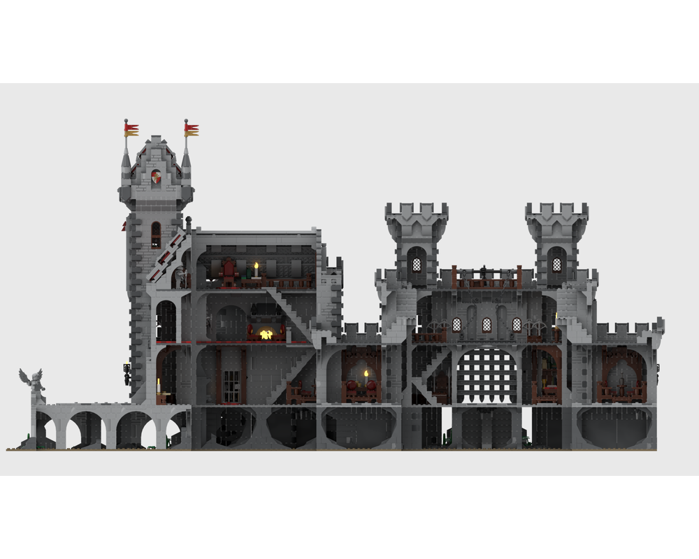 LEGO MOC Red Lions Castle II by sir_wesley86 | Rebrickable - Build with ...