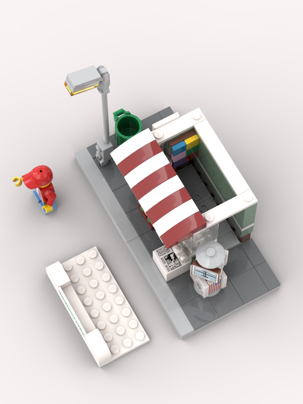 LEGO MOC Newsstand by MolsB | Rebrickable - Build with LEGO