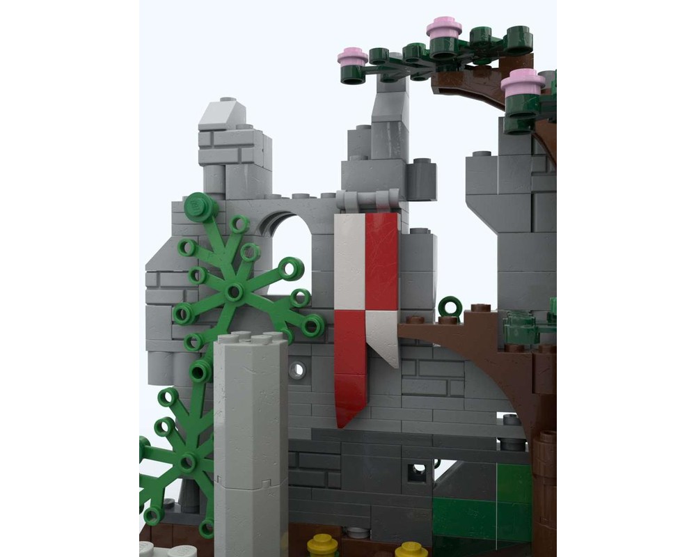 LEGO MOC Ruin Castle Diorama by Be the Brick | Rebrickable - Build with ...