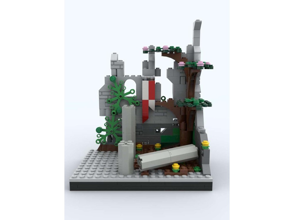 LEGO MOC Ruin Castle Diorama by Be the Brick | Rebrickable - Build with ...