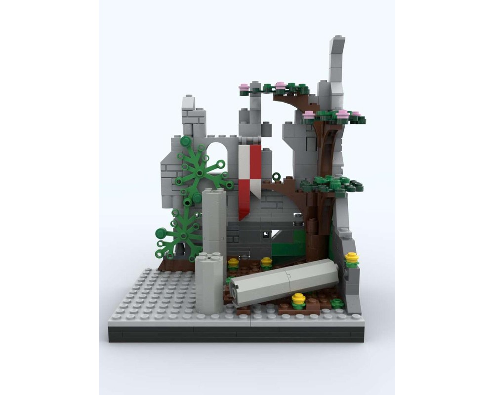 LEGO MOC Ruin Castle Diorama by Be the Brick | Rebrickable - Build with ...