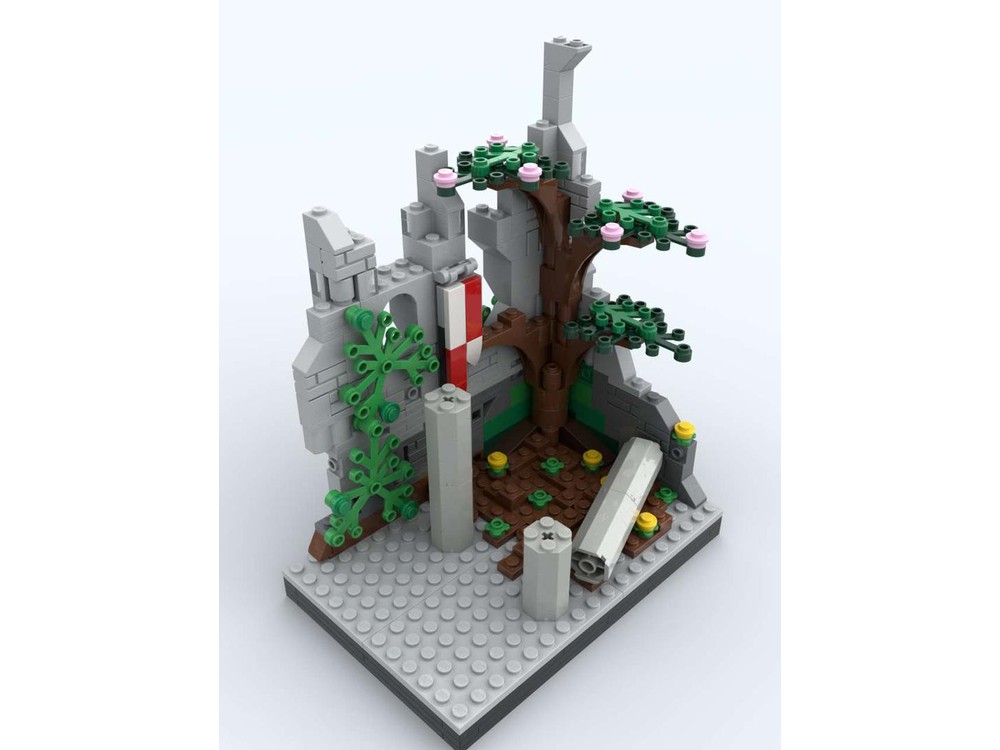 LEGO MOC Ruin Castle Diorama by Be the Brick | Rebrickable - Build with ...