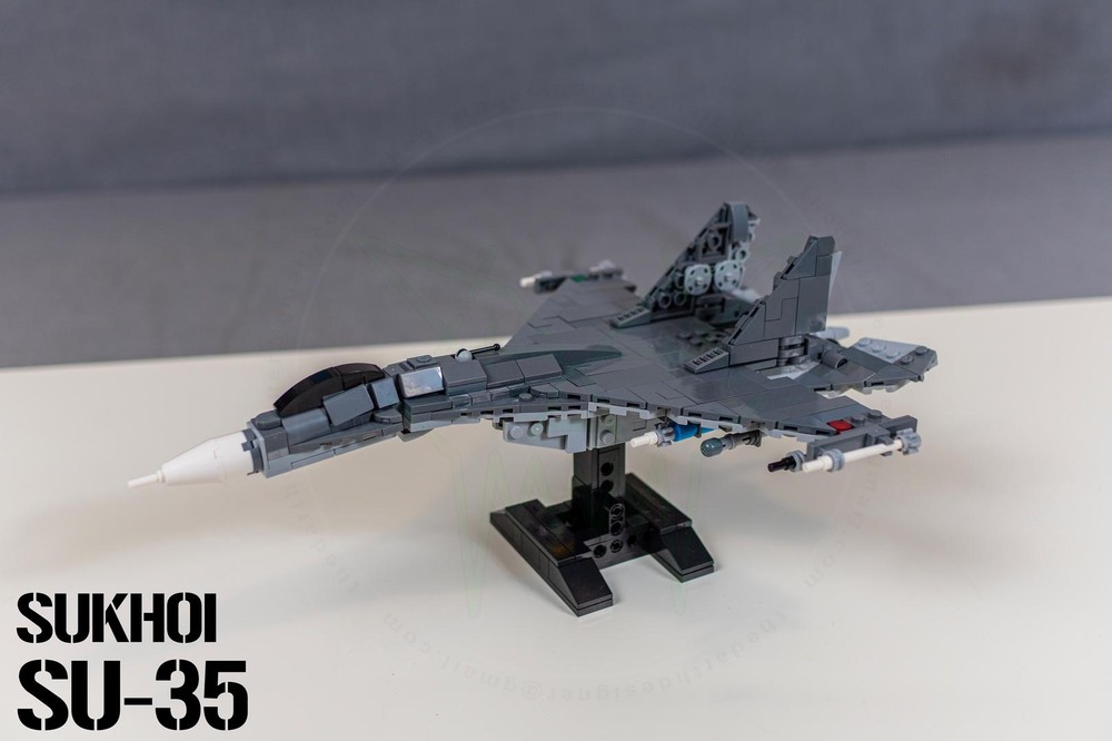 LEGO MOC Sukhoi SU-27 | SU-35 - 1:70 Scale by DarthDesigner | Rebrickable - Build with LEGO