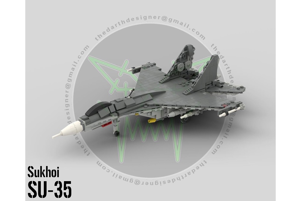 LEGO MOC-143096 Sukhoi SU-27 | SU-35 - 1:70 Scale by DarthDesigner ...