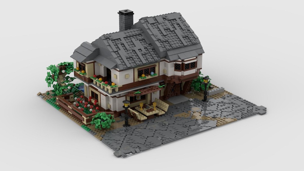 LEGO MOC Bree - Twisted Bell Inn by Rogdush | Rebrickable - Build with LEGO