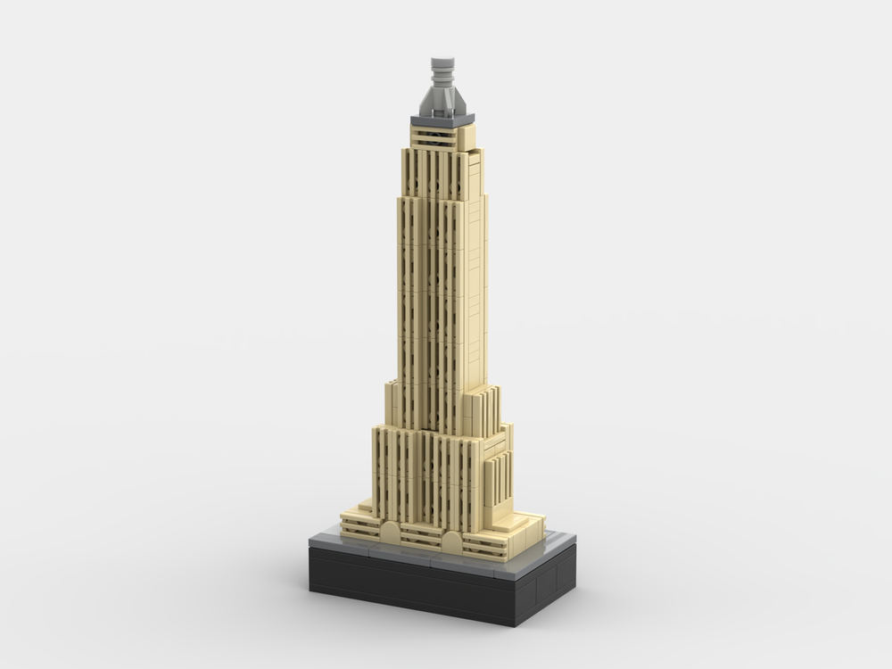 Lego Moc Empire State Building 1930 By Taters Rebrickable Build