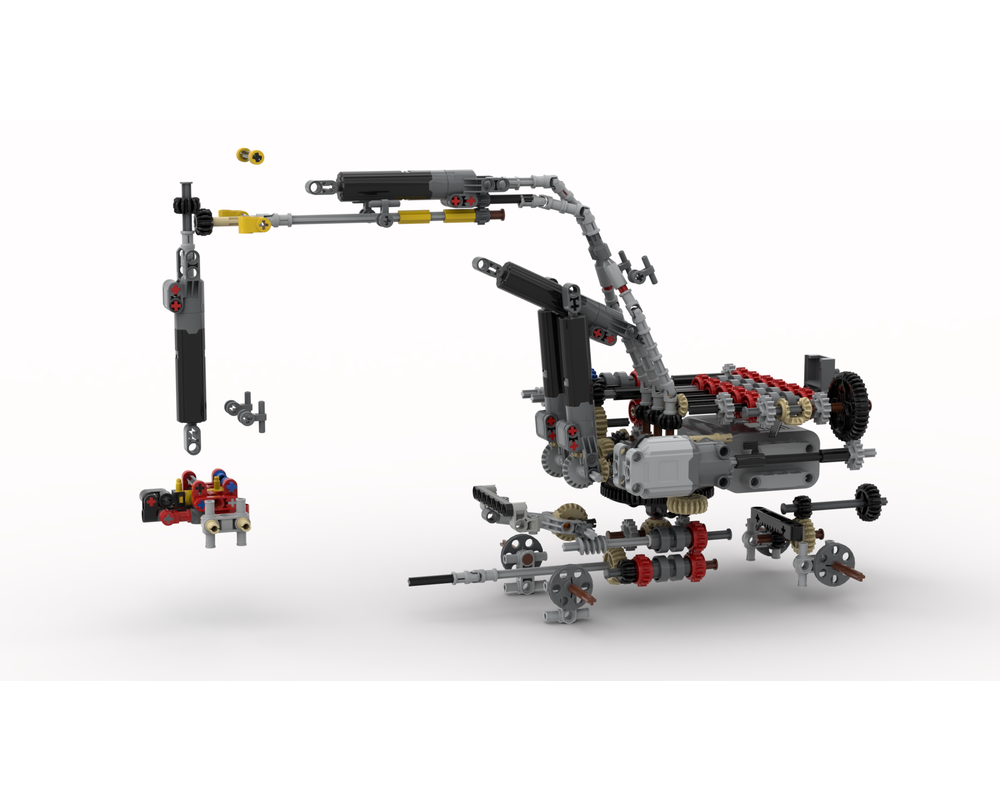 LEGO MOC Cat m 317 f excavator in 1:16 scale technic style by lones ...