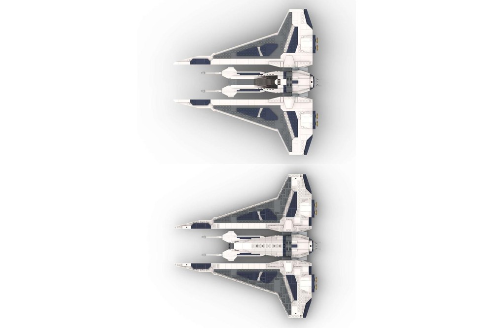 LEGO MOC Mandalorian starfighter Kom'rk-class fighter by LeslieLee ...