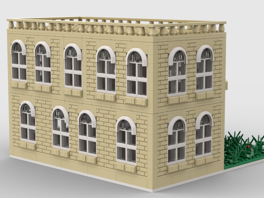 Lego Moc Town Hall By Steineonkel Rebrickable Build With Lego