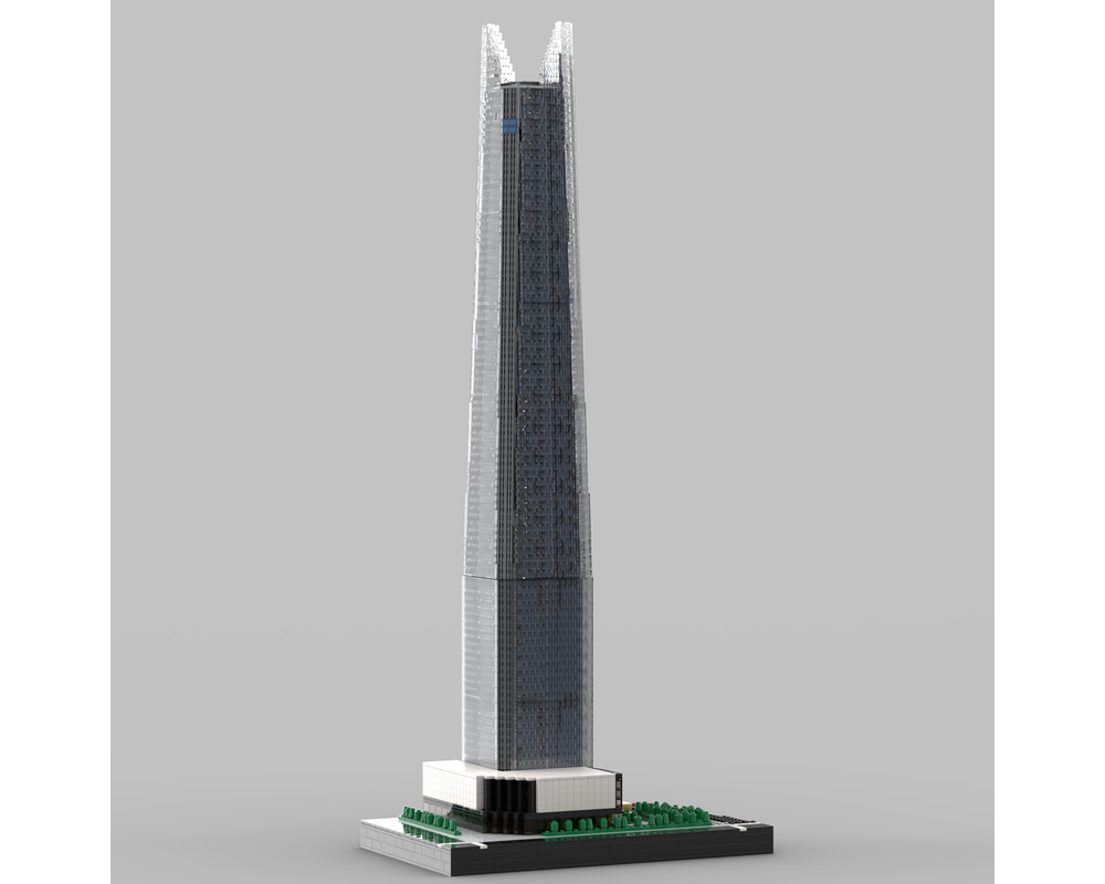 LEGO MOC Lotte World Tower Ver 2 at 1/650th Scale by FunnyTacoBunny ...