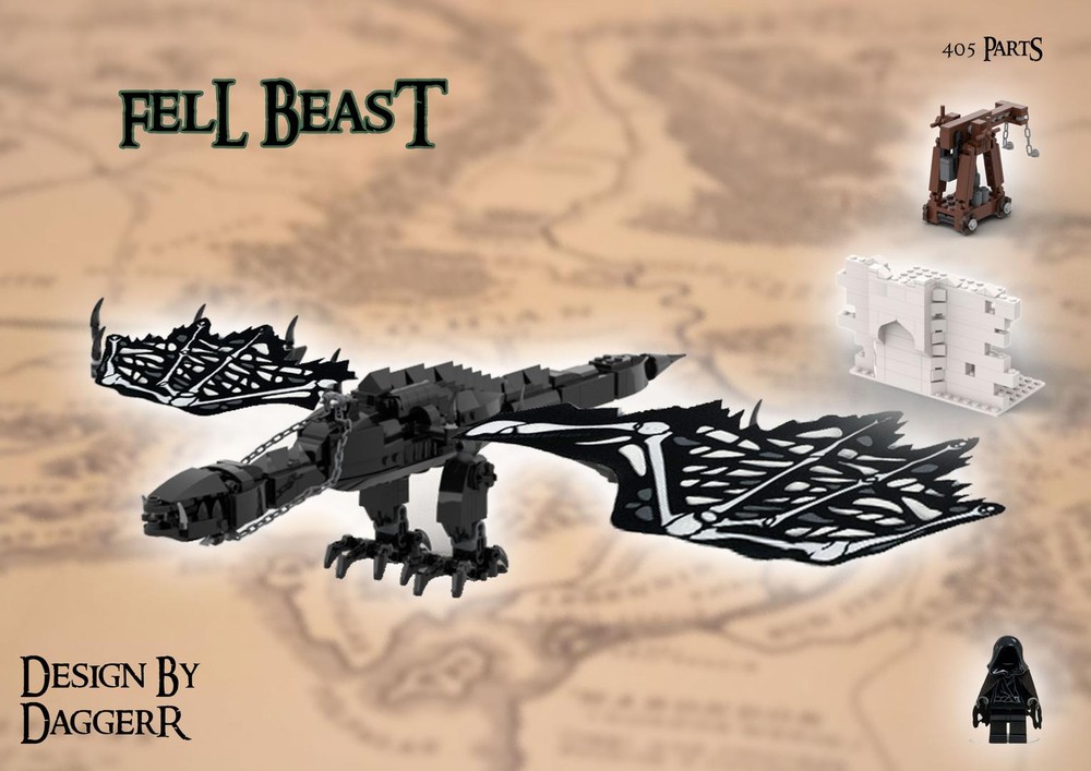 LEGO MOC-143210 Fell Beast by DaggerR | Rebrickable - Build with LEGO