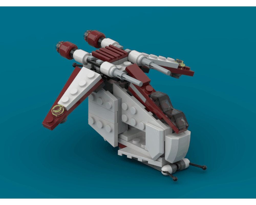 LEGO MOC MOC Republic Gunship LAAT by mobyeatworld | Rebrickable ...
