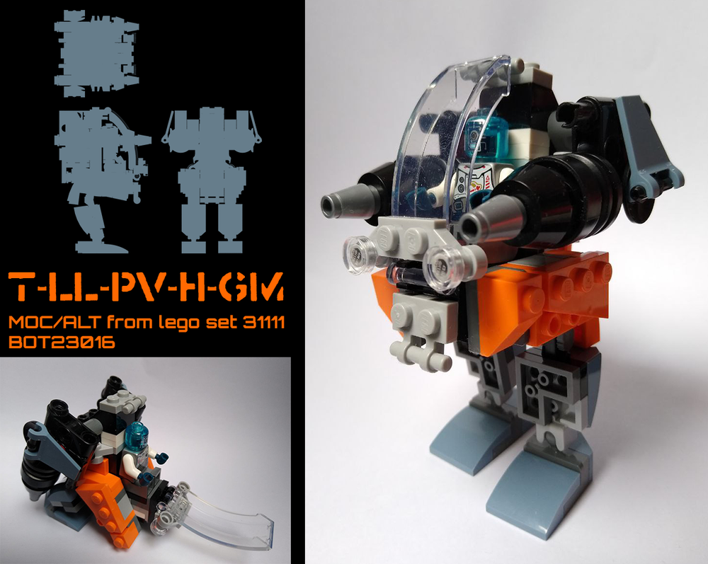 LEGO MOC MOC - T-LL-PV-H-GM / Mech-Walker (BOT-23016) by BummiOnTerra ...
