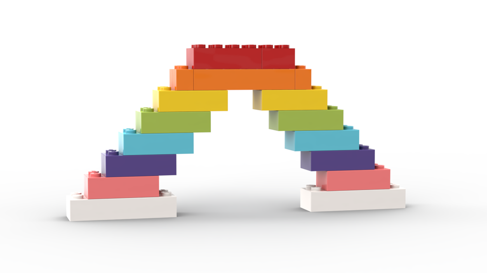 LEGO MOC 11030 Rainbow by Lenarex | Rebrickable - Build with LEGO