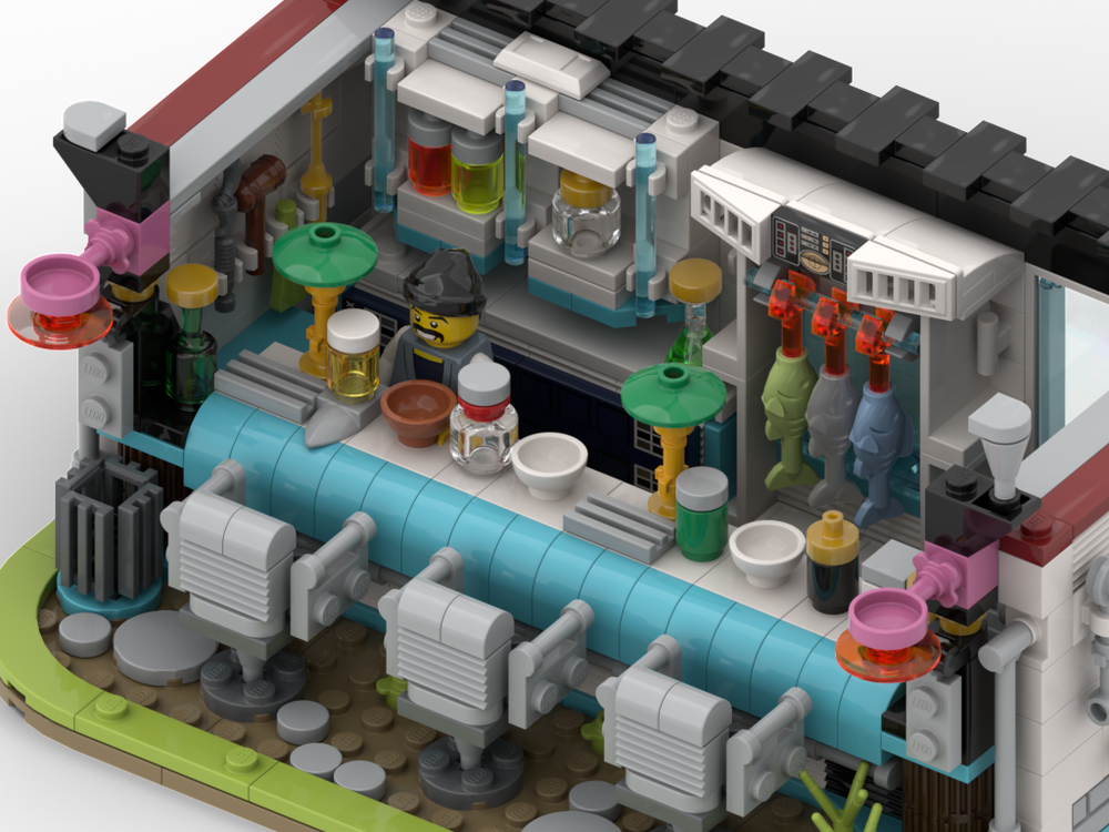 LEGO MOC Cyberpunk Seafood by Huebre | Rebrickable - Build with LEGO
