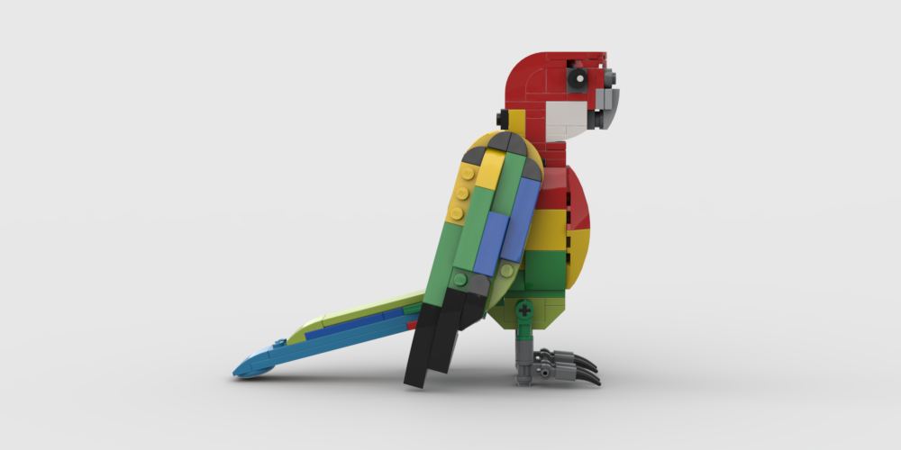 Lego Moc Eastern Rosella Parrot By Legham Rebrickable Build With Lego